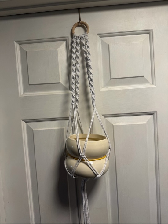 Other | Handmade White Macrame Plant Hanger | Poshmark